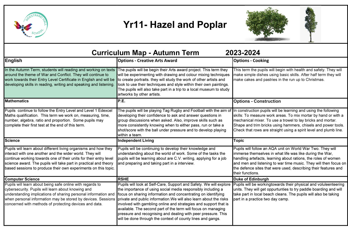 Poplar – Sidestrand Hall School